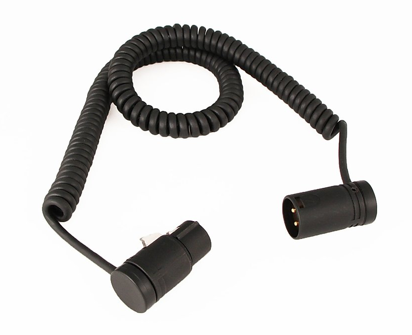 XLR3 Right-Angled Coiled Cable | Gotham Sound