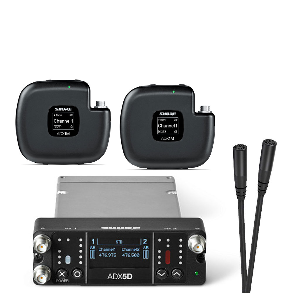 ADX5/ADX1M Two-Channel Axient Digital Wireless Kit w/ 6060 | Gotham Sound
